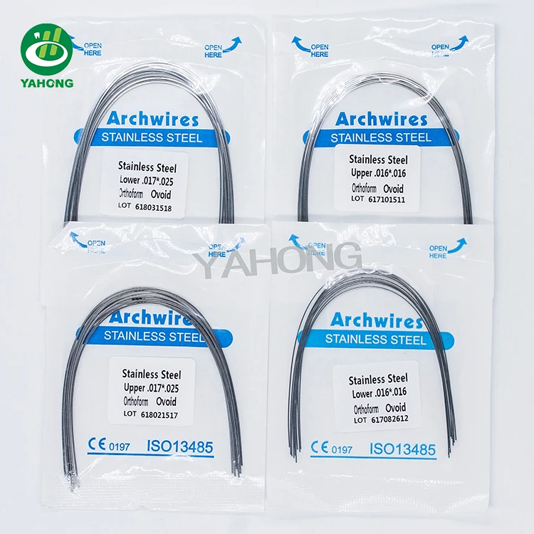 Dental Product Stainless Steel Round Rectangular Orthodontic Archwires Ovoid Wires - Buy ...