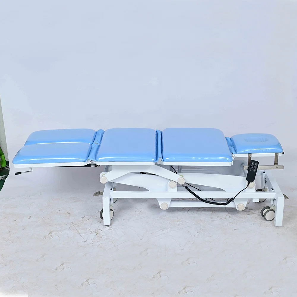 Electric Tilt Table for Rehabilitation Adjustable Treatment Bed Massage ...