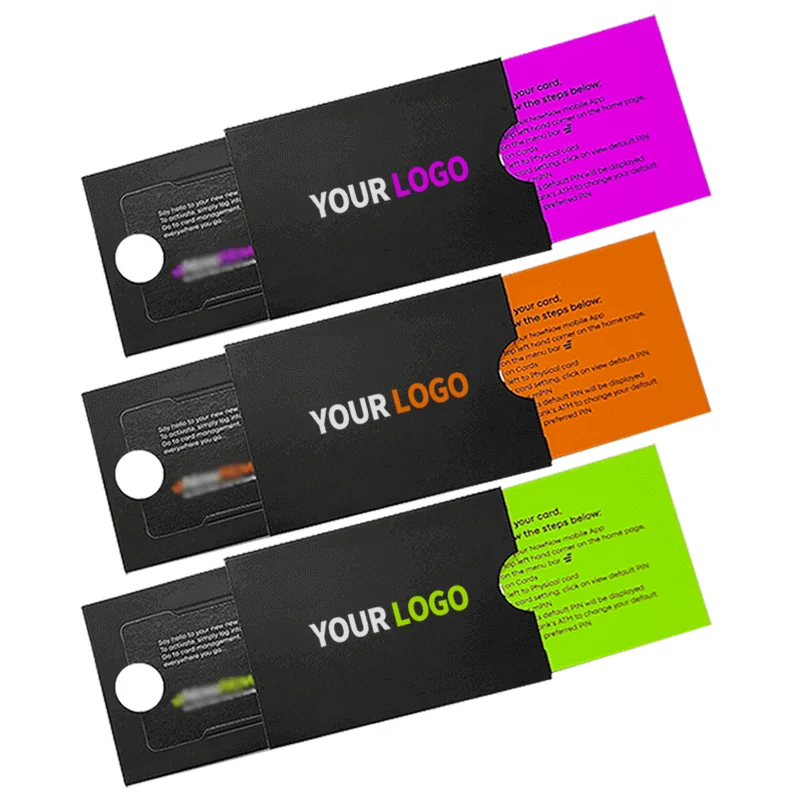 Custom Printing Logo Push and Pull Vip Credit Card Sleeve Box Cardboard ...