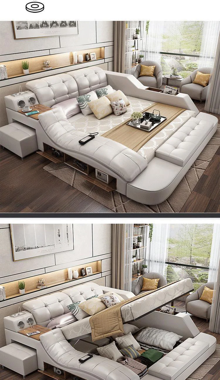 Smart Bed Table - Multi Functional King Size Bed Frame