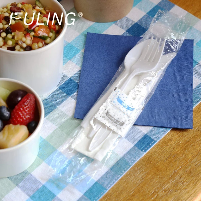 250 Plastic Cutlery Packets - Sustainable & Disposable