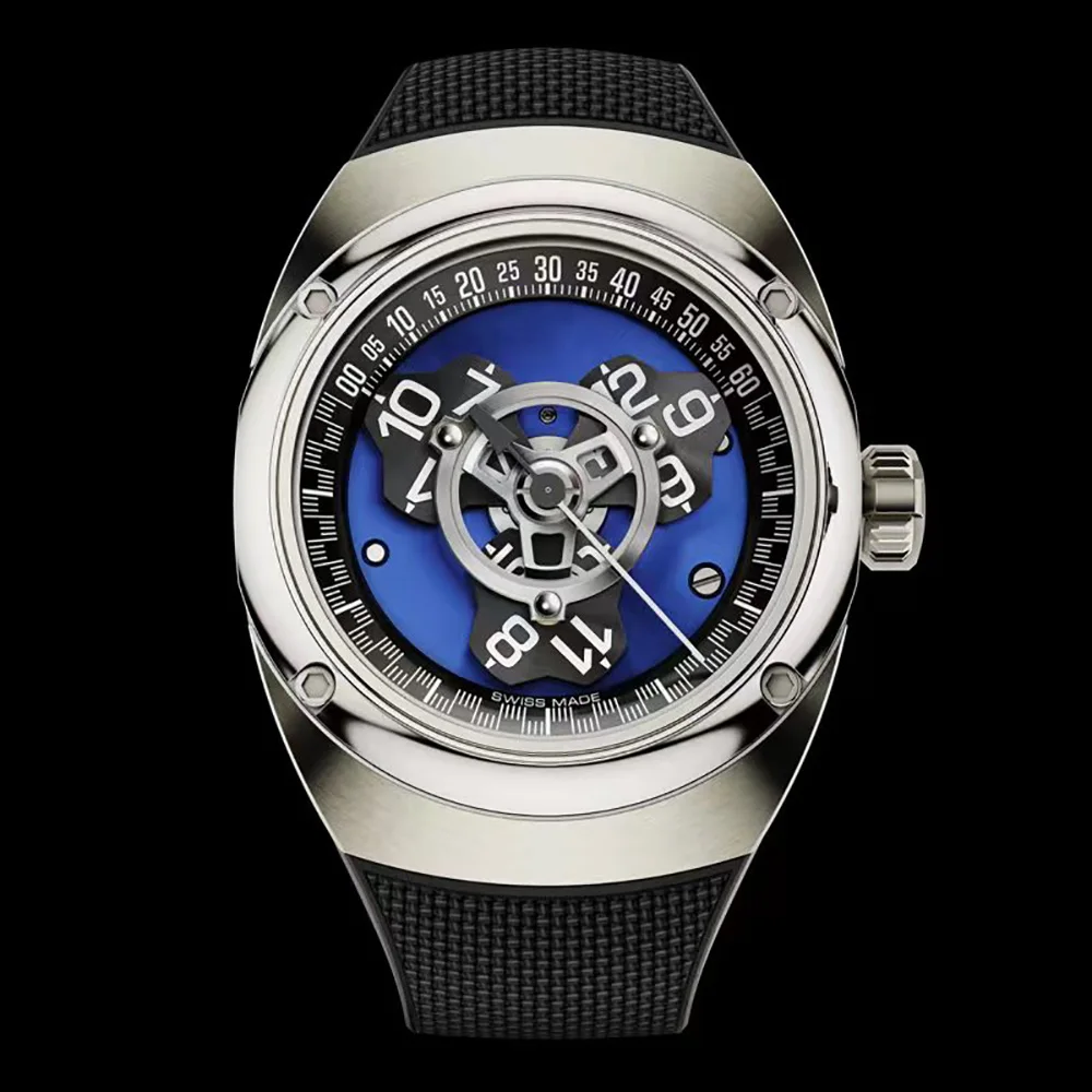 Classic Automatic Open Aperture Watch Stainless Steel Analog Display ...