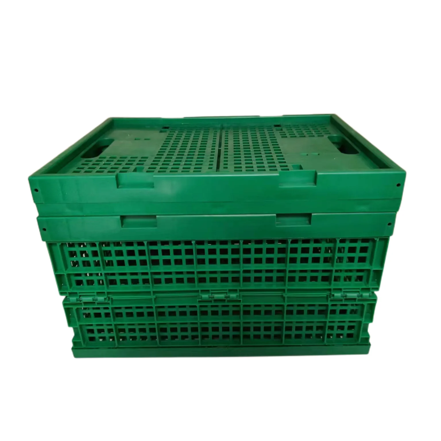 QS Plastic Fold Crates - Stackable & Collapsible Baskets