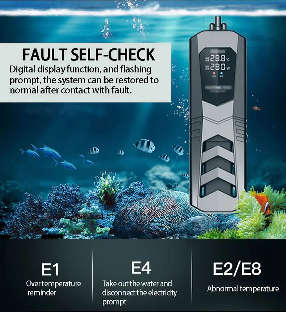 PTC PID Digital Display Submersible Thermostat Fish Tank Aquarium ...