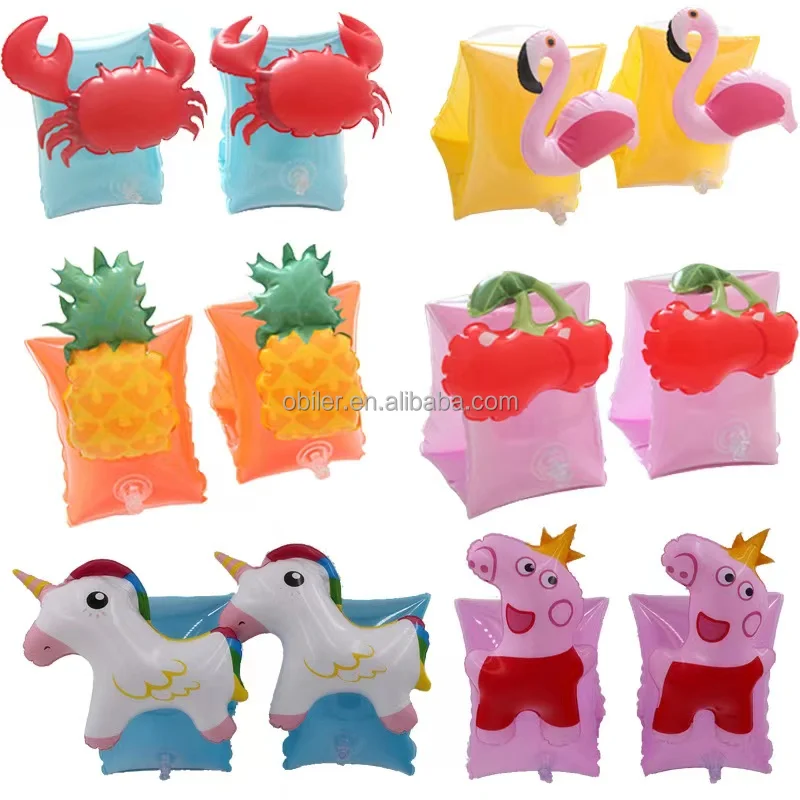 Promotional Cartoon Kids Inflatable Arm Floater Life Vest Pool Swimming ...