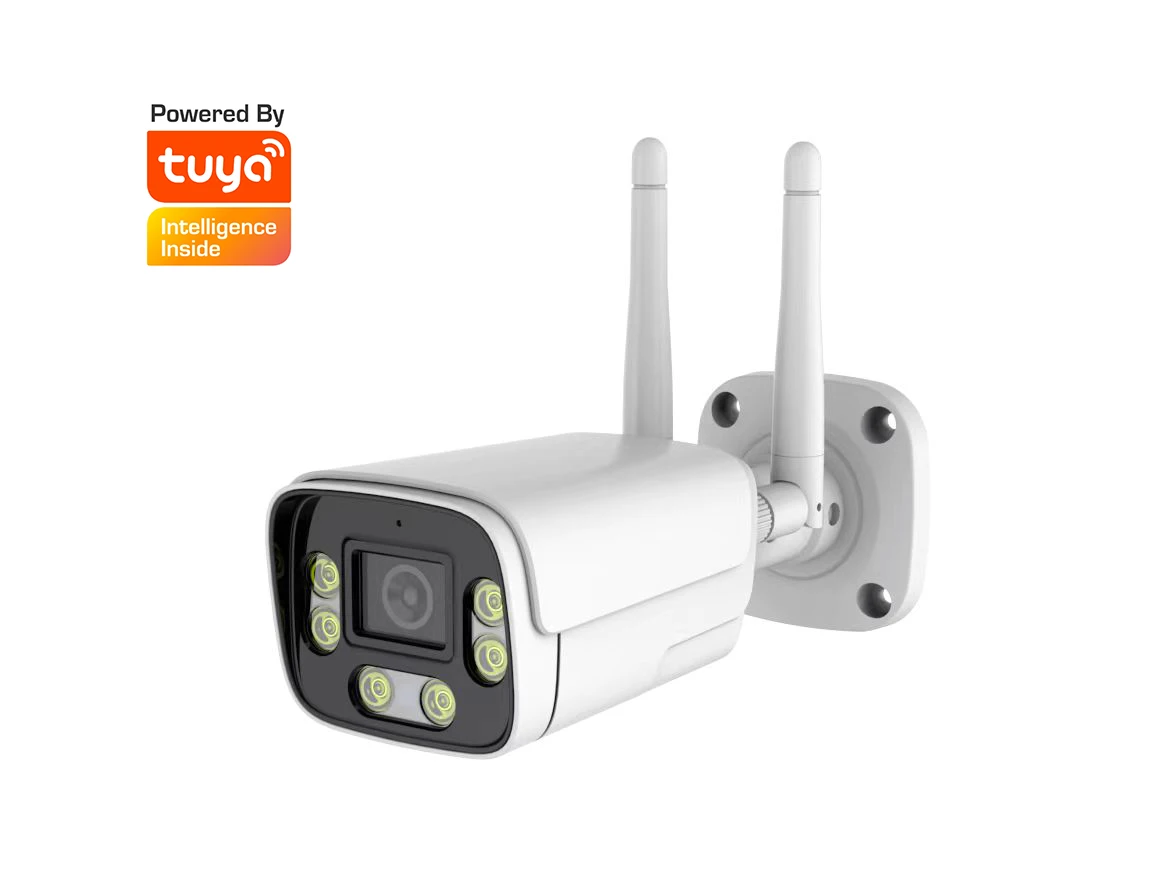 Outdoor 6MP Tuya Camera with H.265, Dual Wifi, & Lan Port