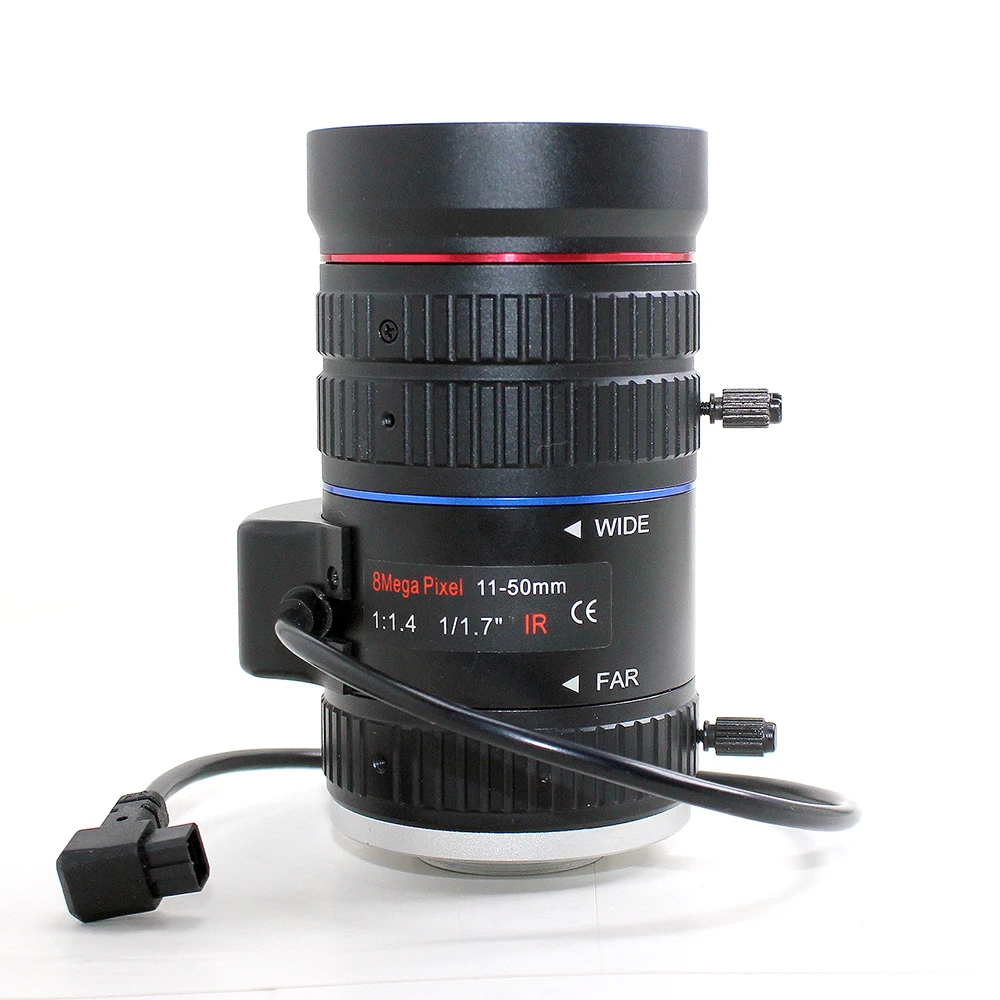 11mm -50mm Motorized Zoom 8MP Auto Iris Lens for Machine Vision
