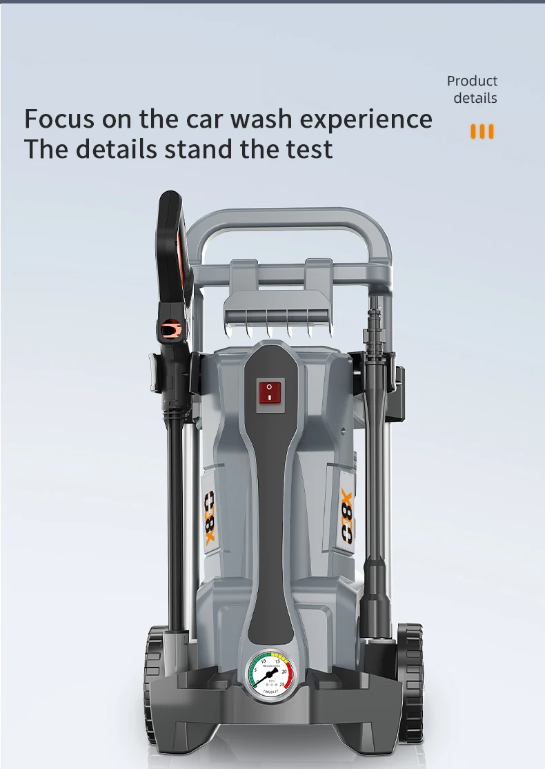 High Power Portable Car Washing Machine - 2400W Induction Motor