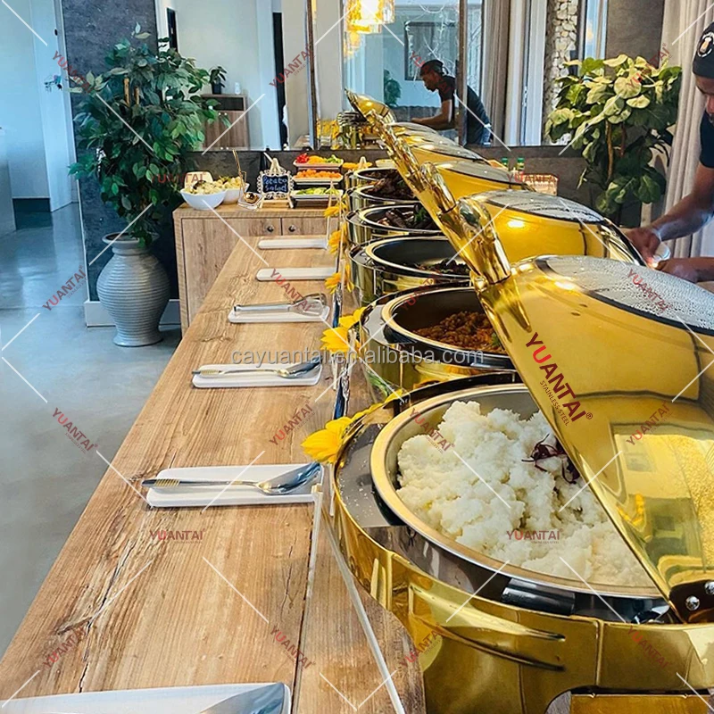 Buffet Set - Chafing Dish Buffet Gold Display Equipment