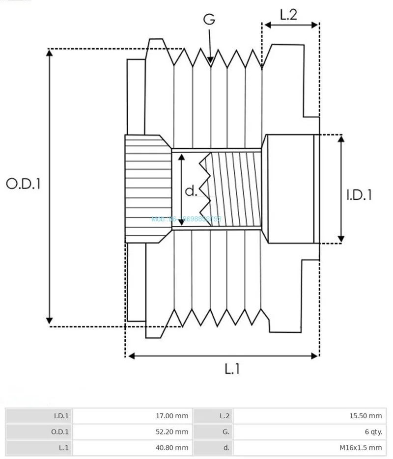 Infiniti Q50 2.0T Alternator Parts - Litens Clutch Pulley