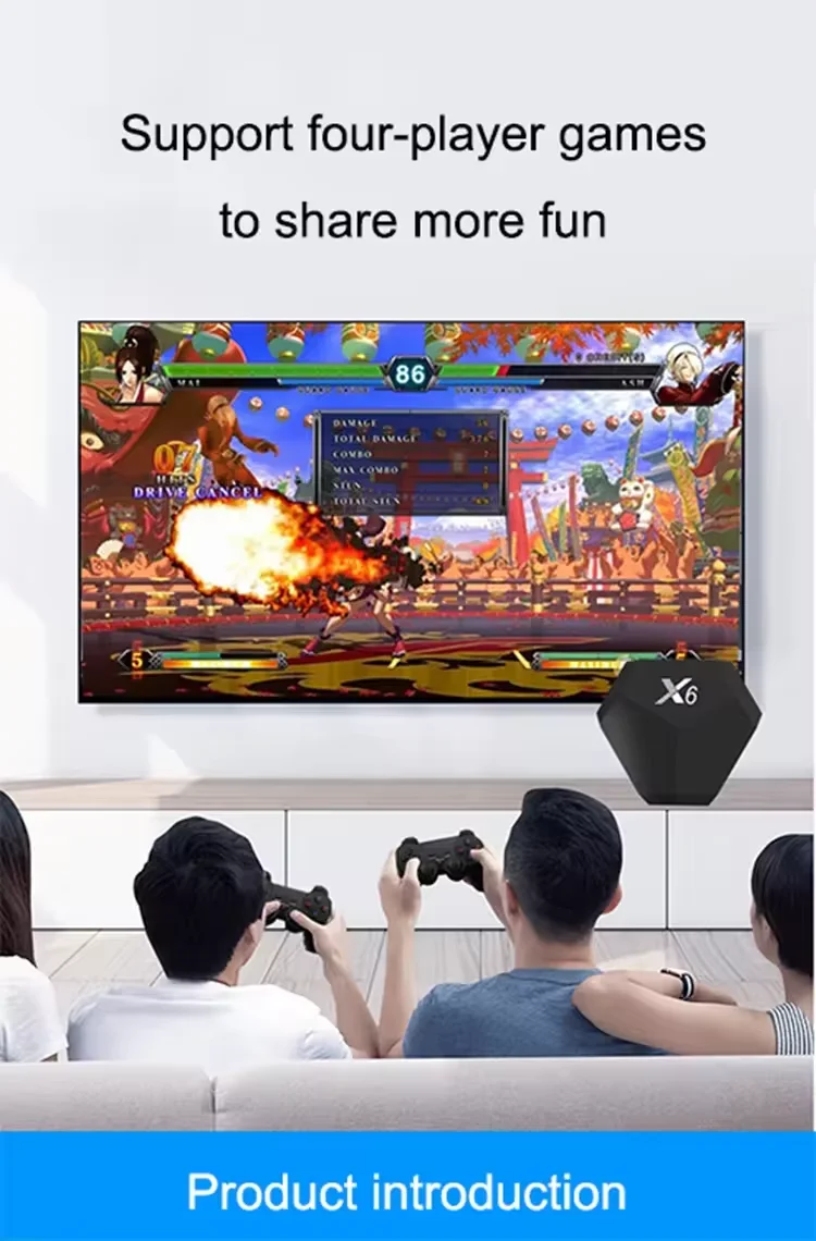 X6 Games Box Game Console HD 4K 3D With Dual Wireless Controller 15000 ...