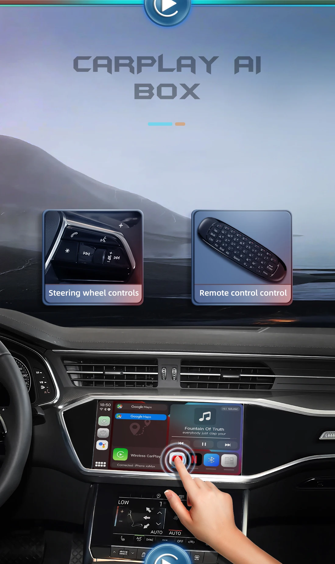 General Wireless Android 11 Ai Box Carplay Multimedia Sim Card Wireless ...