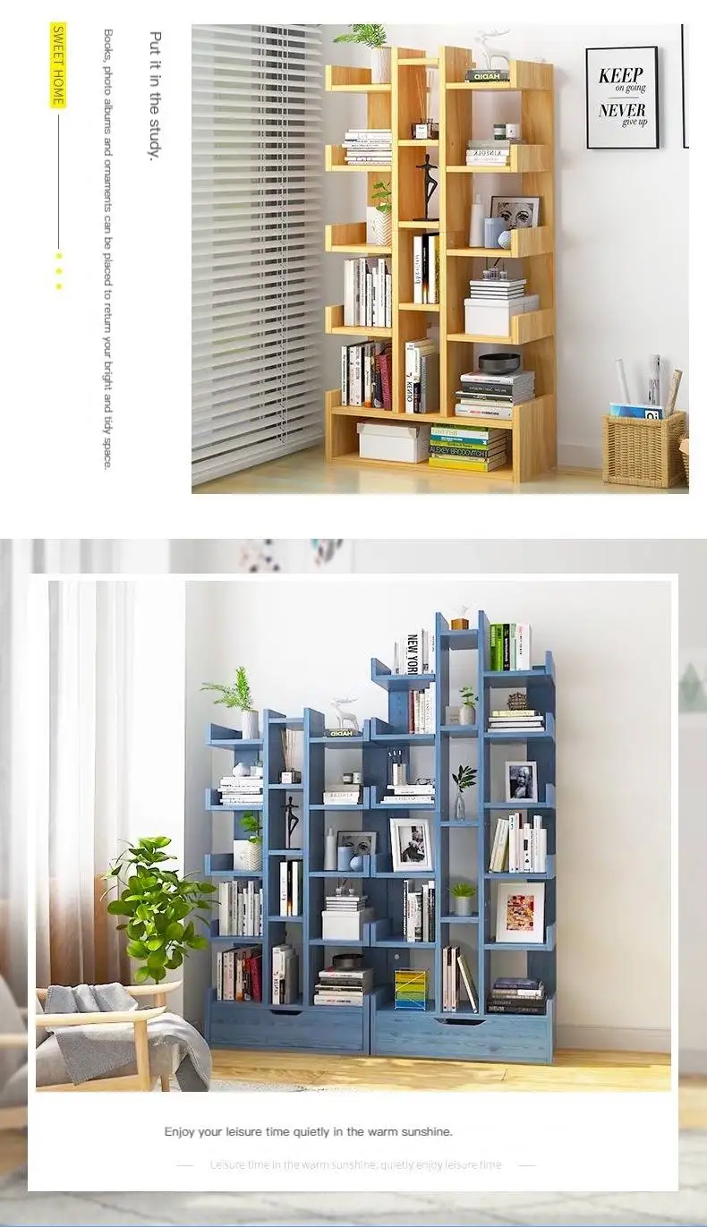 Bookshelf Multi-Layer Space-Saving Book Rack for Study