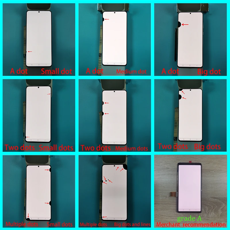 Original Mobile Phone Lcds for Samsung Galaxy Note Series