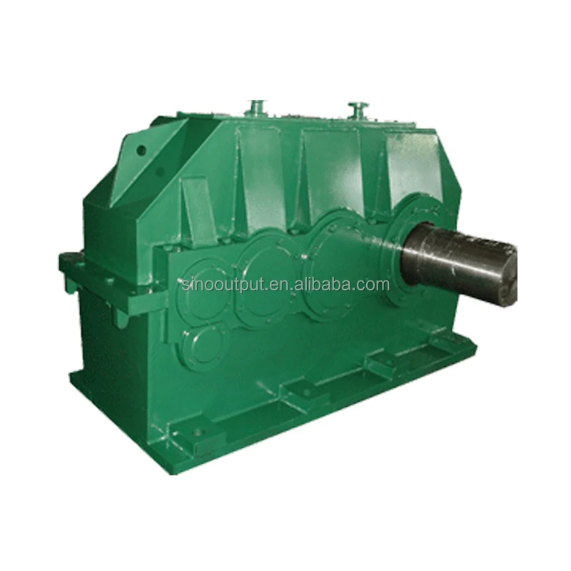 Industrial Cylindrical Gearbox Speed Reducer Parallel Shaft Horizontal Foot-mounted With Solid ...
