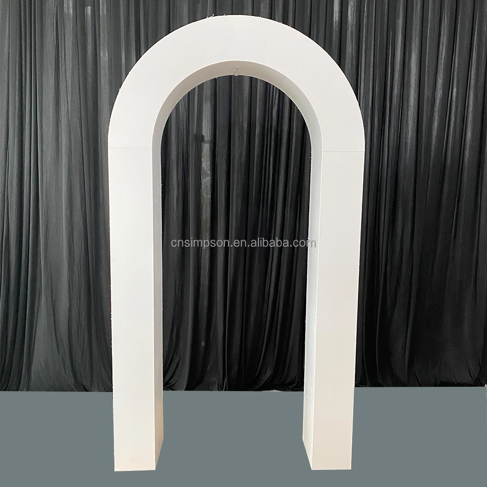 Customized White PVC Arch Backdrop Stand for Elegant Weddings