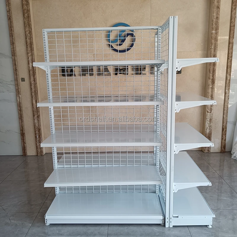 Iron Supermarket Shelf - Durable & Versatile Display Racks