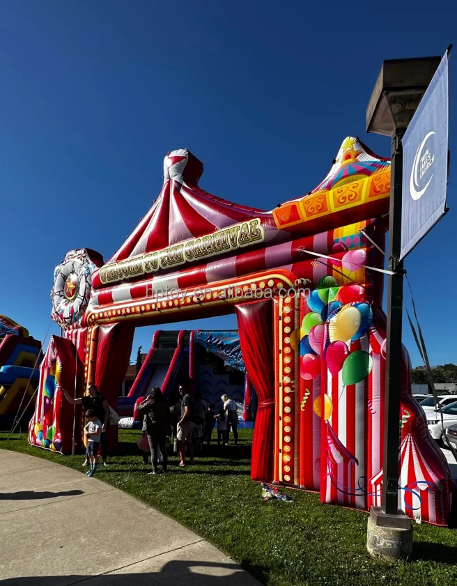 Custom Inflatable Circus Arch for Events - Durable & Eye-catching