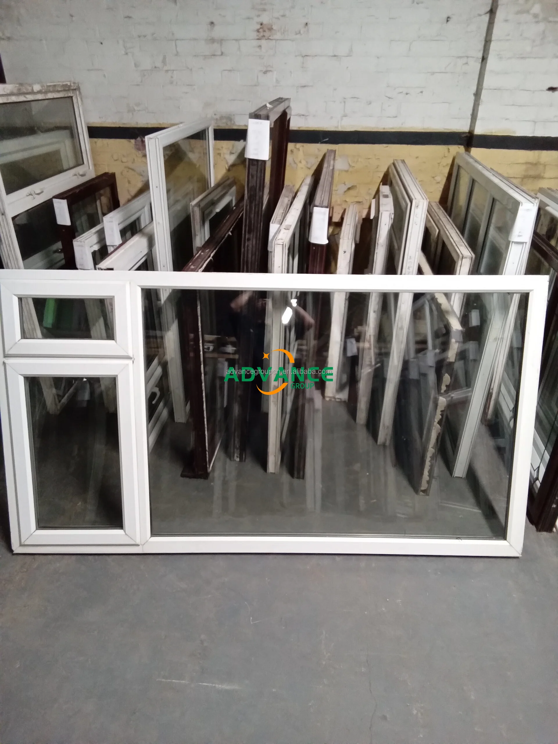 Awning Pvc Window Profile Upvc Door Frame Sliding Large Double Glass ...