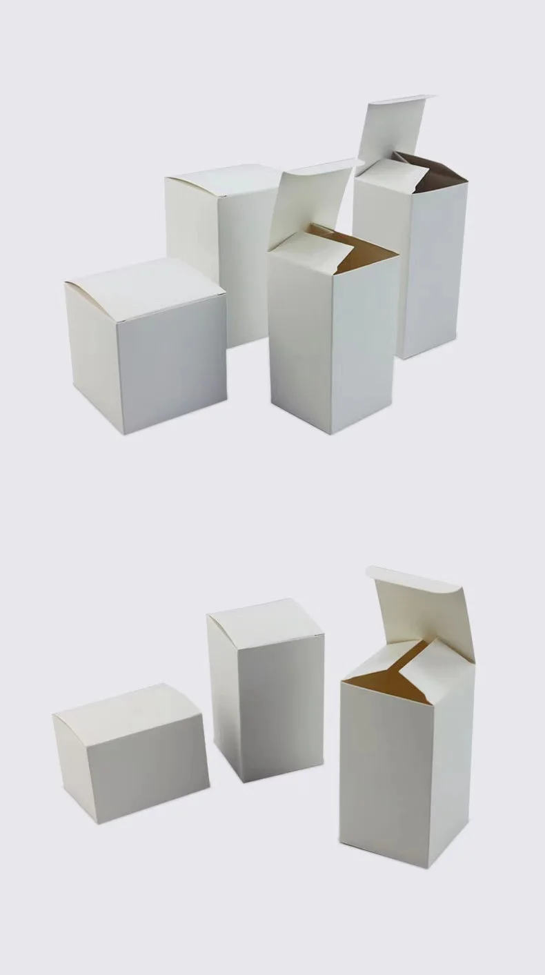 Customized Product Packaging Small White Cardboard Paper Box With ...