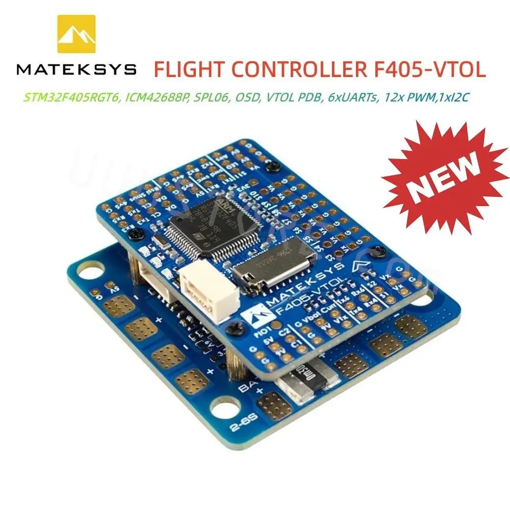 Matek F405-vtol Flight Controller Baro Osd Microsd Card Blackbox 2-6s ...
