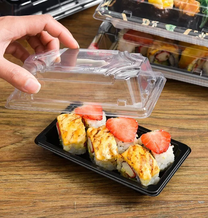 Stylish Black Sushi Cardboard Boxes - Innovative & Durable