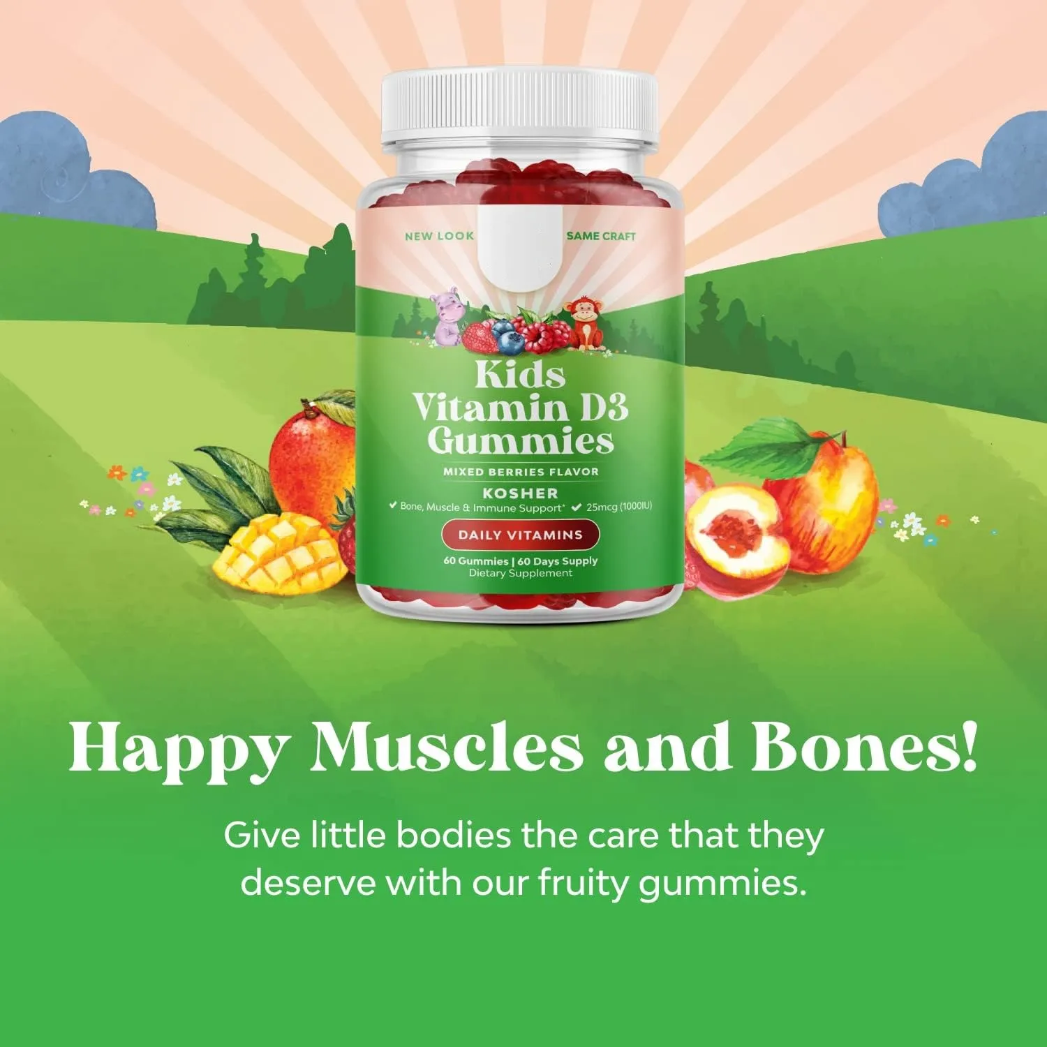 Chewable Vitamin D Gummies For Kids Delicious Kids Vitamin D Candy ...