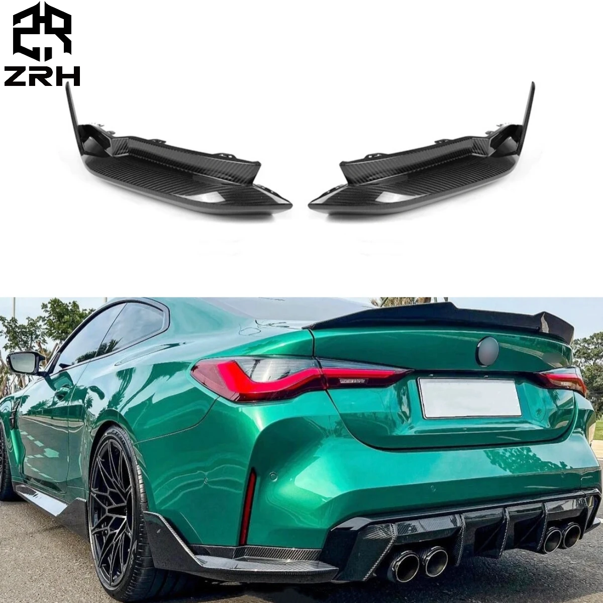 Mp Style Carbon Fiber Rear Bumper Splitter For Bmw G80 G82 M3 M4 Dry ...
