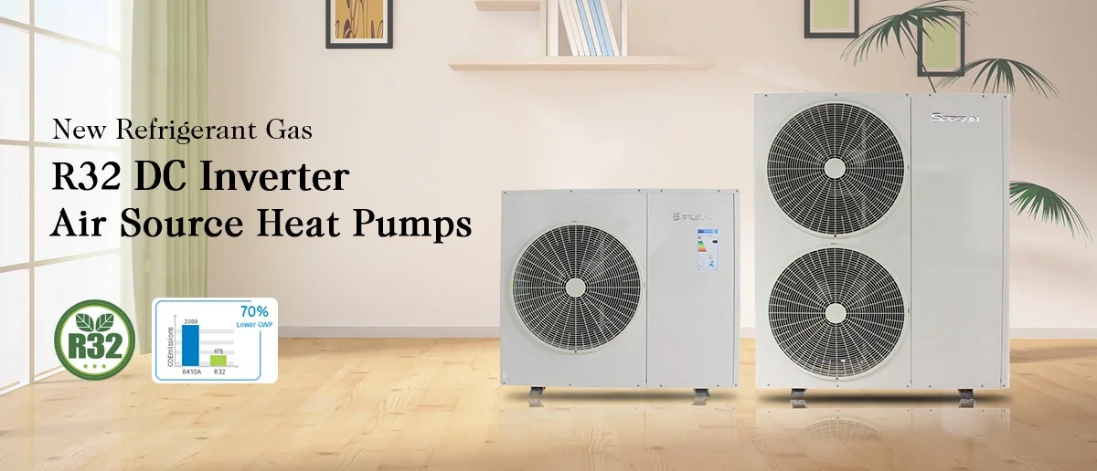 SPRSUN R32 Heating Cooling Hot Water Monoblock DC Inverter Heat Pump ...