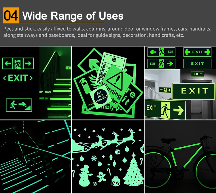 Printable PVC Luminous Film - Self Adhesive Glow Tape