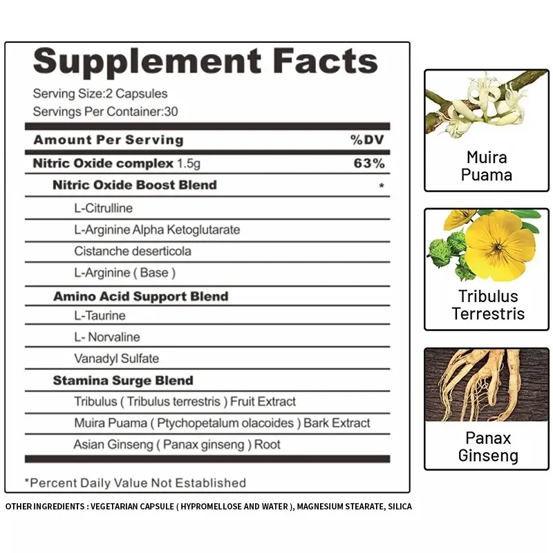 Maka Capsule - Energy Enhancing Herbal Supplement for Men