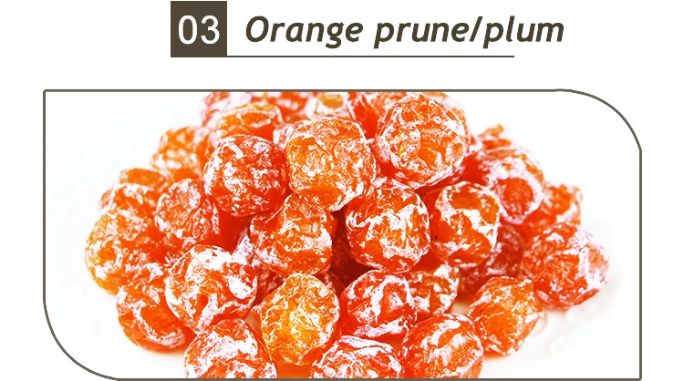 Customized Brand Preserved Sweet Taste Dried Red Plums Snacks Bulk Food ...