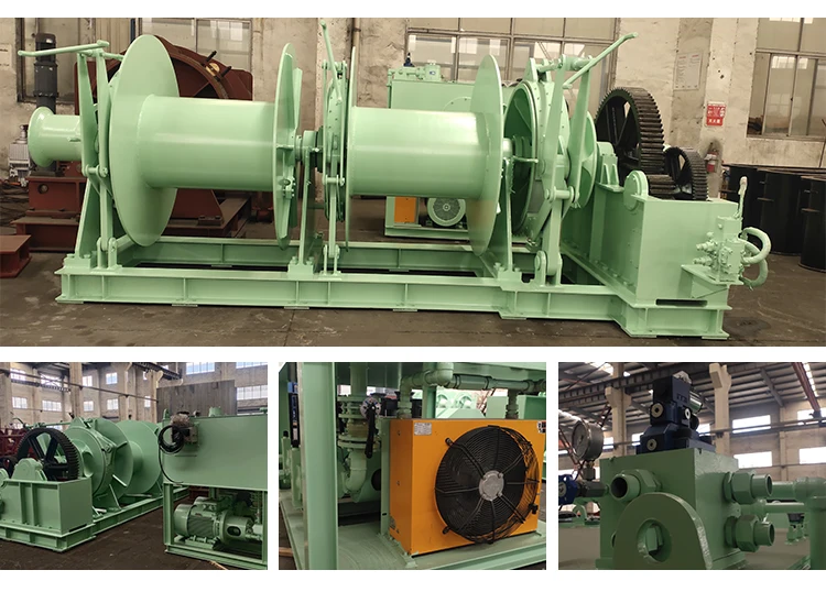Wire Rope Hydraulic Anchor Mooring Winch with Warping Head - 70kN Load ...