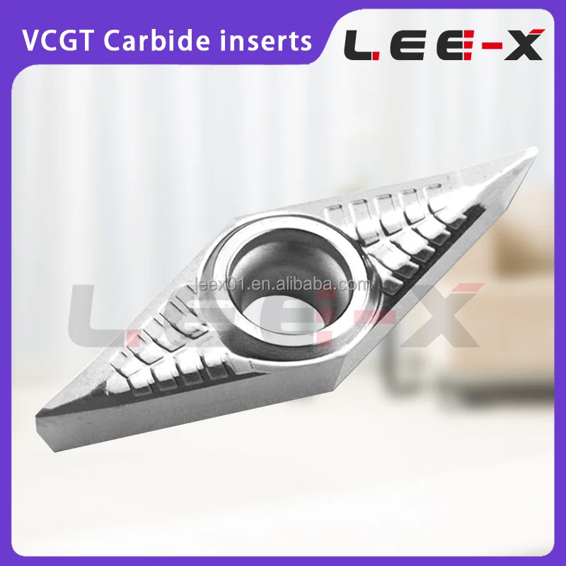 Lee-x Vcgt Carbide Inserts 35 Degrees Rhombus Vcgt110302 Vcgt160402 04 ...
