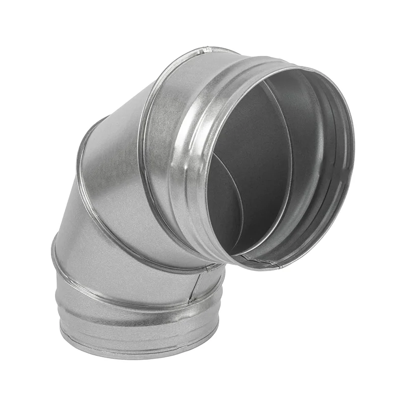 90 Degree Galvanized Steel Hvac Duct Elbow Universal Ventilation ...