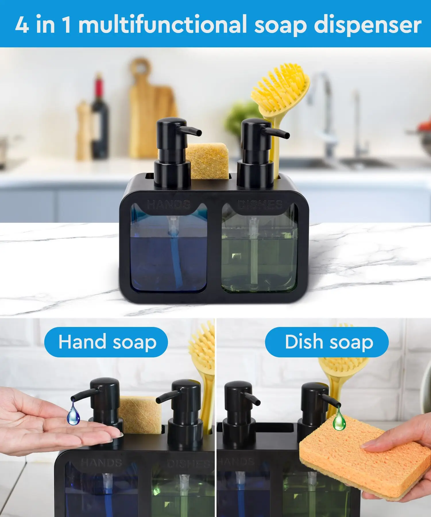 Wholesale New Design Plastic Soap Liquid Dispenser