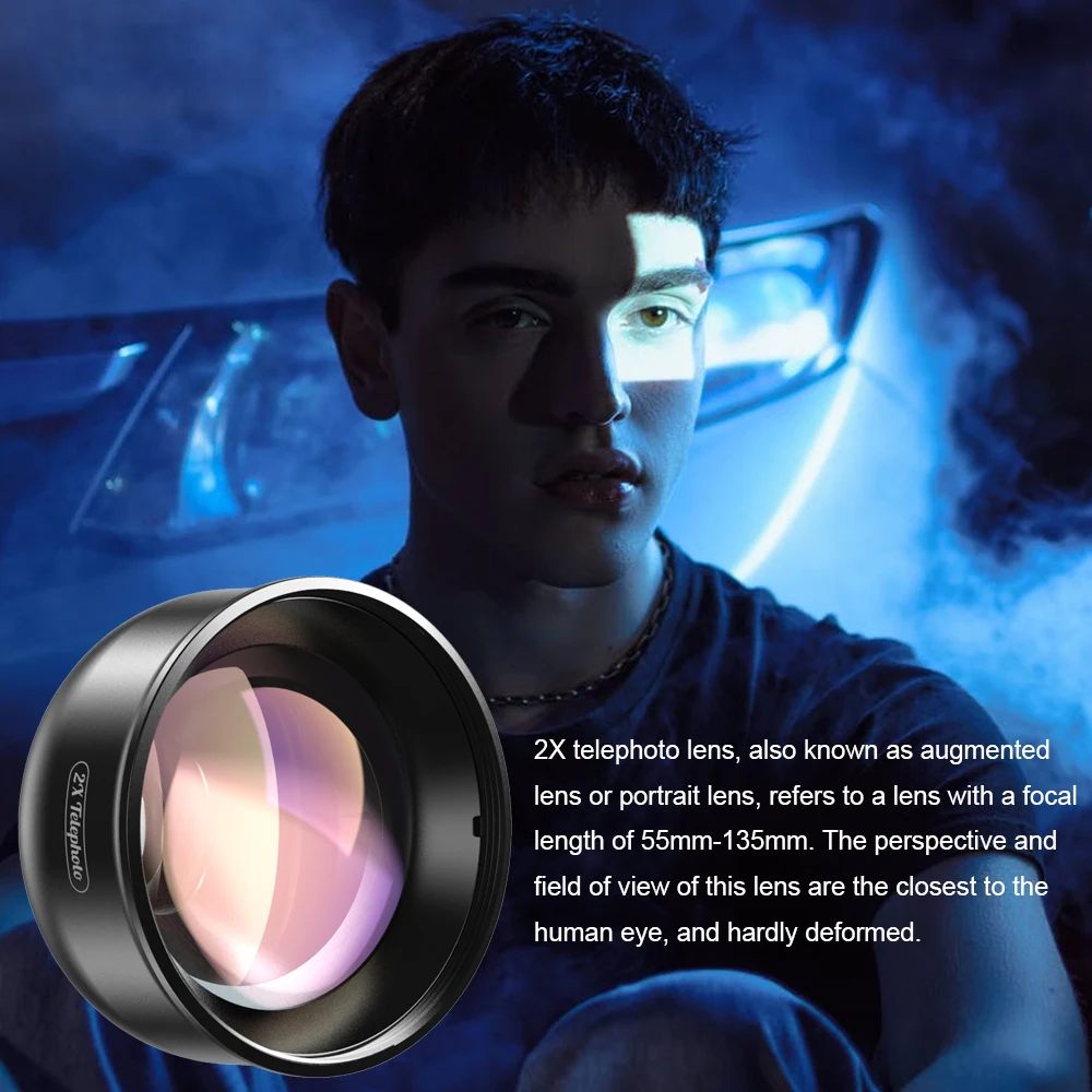 Apexel Camera Mobile Lens 2x Hd Portrait Telephoto Lens External Camera ...