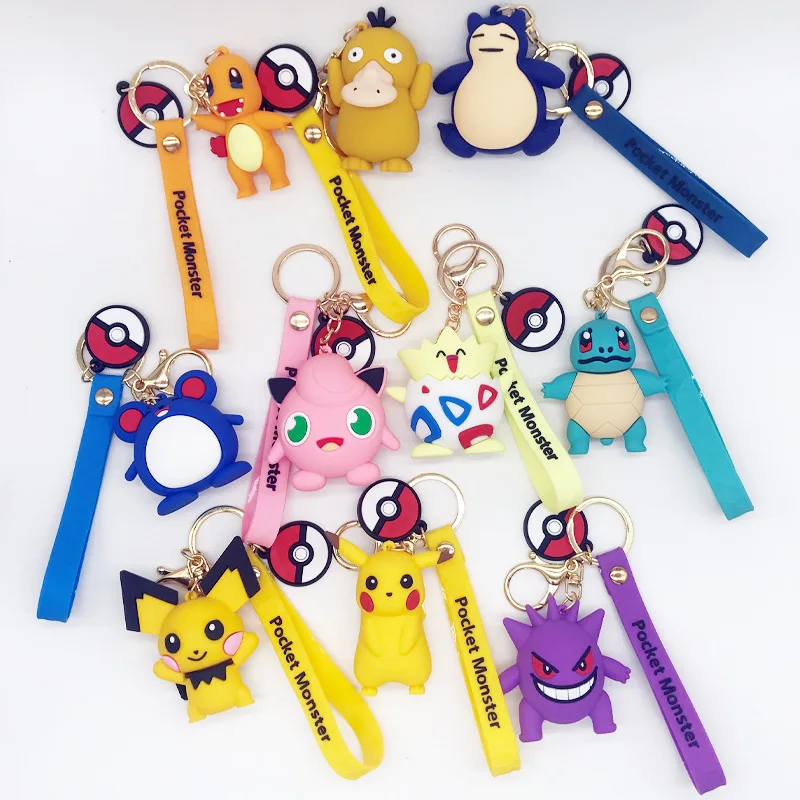 3D Cartoon Anime Keychains - Customizable Promotional Gifts