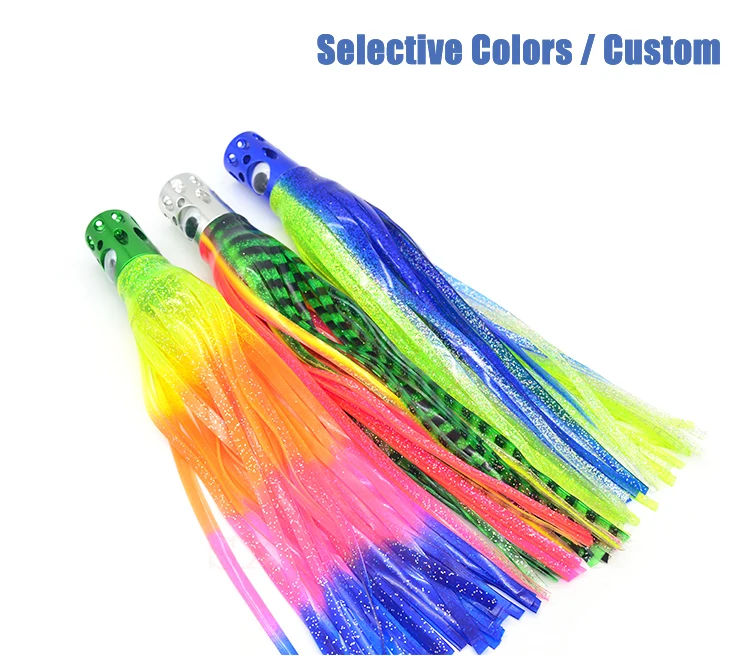 OEM Jethead Trolling Lure 13oz 16.5" Skirts Metal Head Deep Diving ...