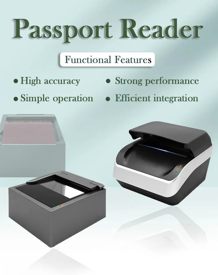 Factory Price Of Passport Barcode & Document Reader Kiosk Passport ...