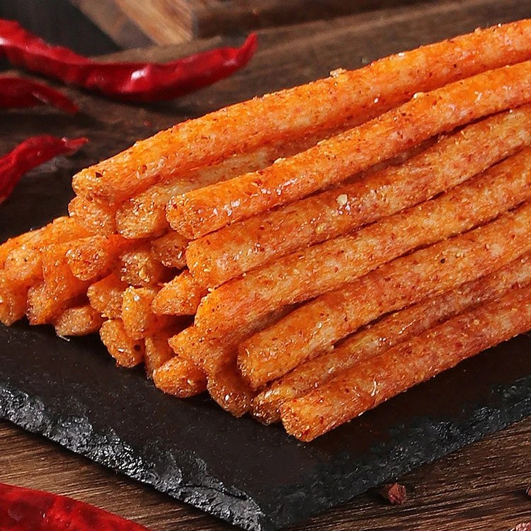 Delicious 100g Chinese Spicy Snack Food - Big Spicy Strip Chilli Gluten ...