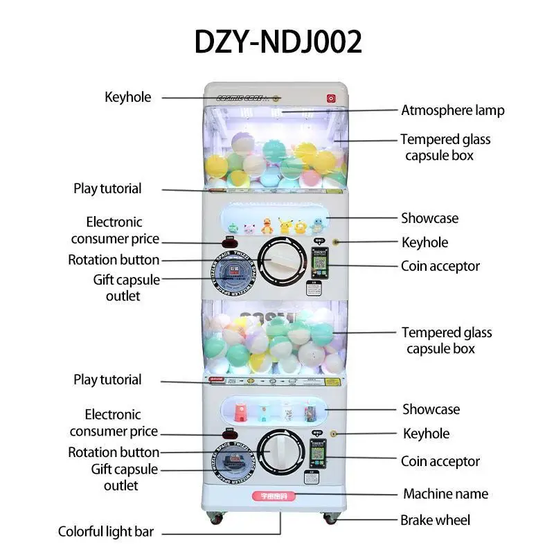 Neofuns Coin Operated Super Mall Surprise Twist Egg Game Capsule ...