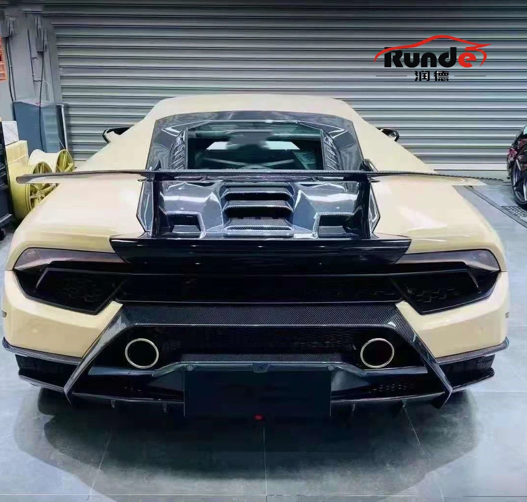 Runde Carbon Fiber+FRP for Lamborghini Huracan LP580 610 Upgrade ...
