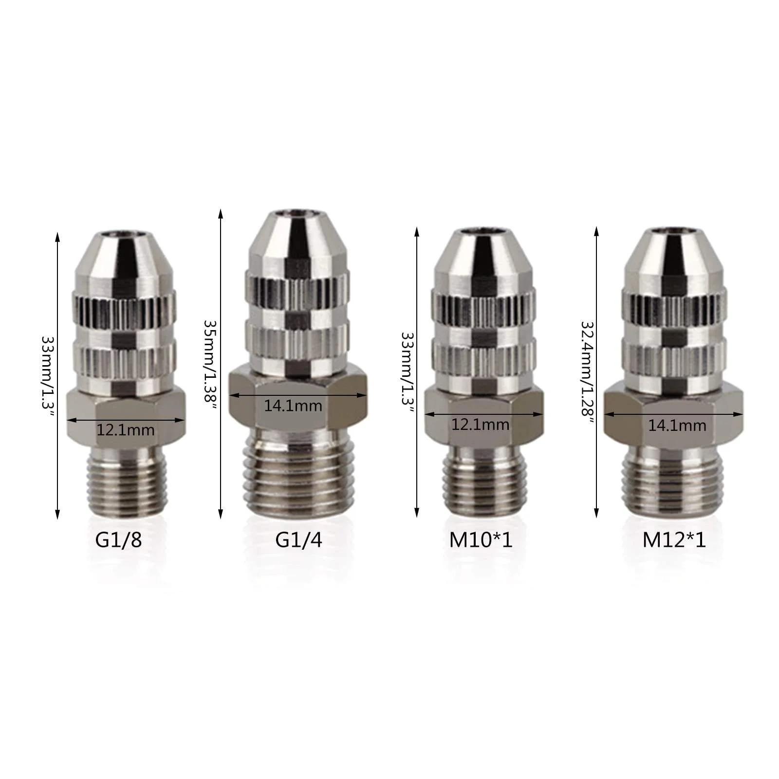 Brass M5 M6 M8 Screw Thread Veterinary Syringe Adapter Injection Needle ...