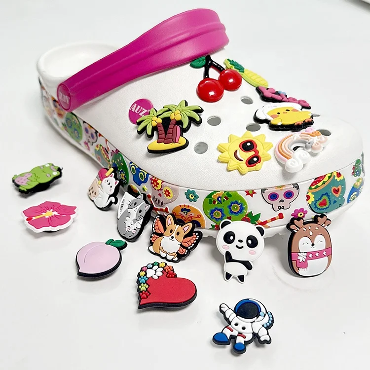 Hot Sale Custom 3d Brand Logo Design Cute Croc Charms Soft Pvc Shoe ...