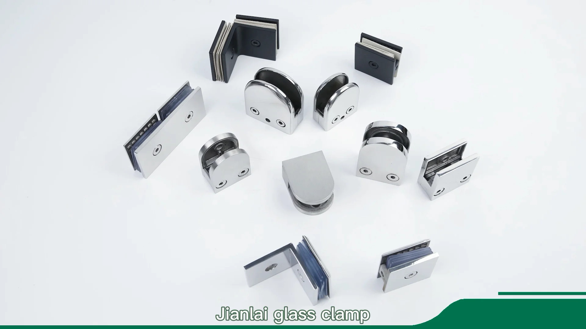 Stainless Steel Shower Screen Pivot Hinge Wall Mount Bracket Clip Glass ...