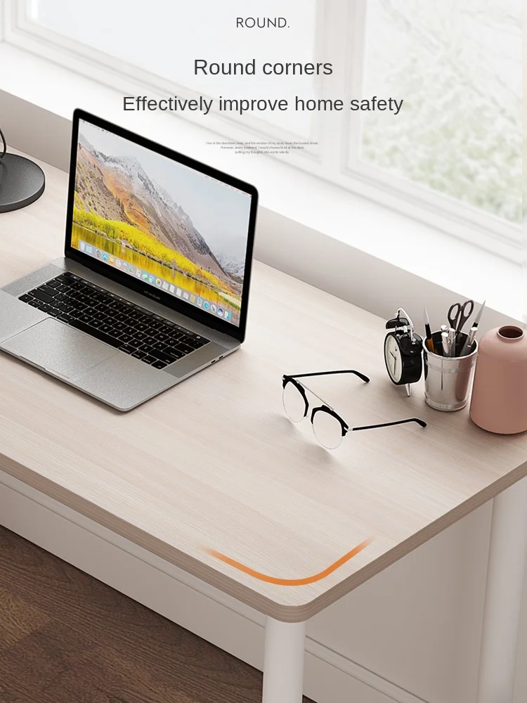 Office Desks Set White Wood Metal Modern Set Home Furniture Table ...