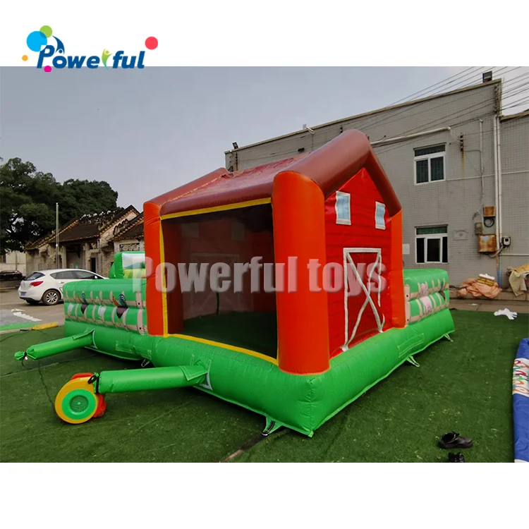 Inflatable Farm Bounce House Party for Kids Outdoor Bouncy Castle ...