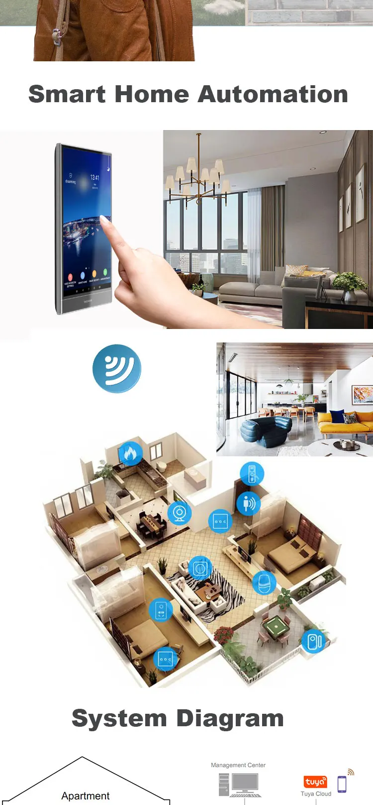 Smart Villa Door Phone - 8 Inch Tablet Intercom System