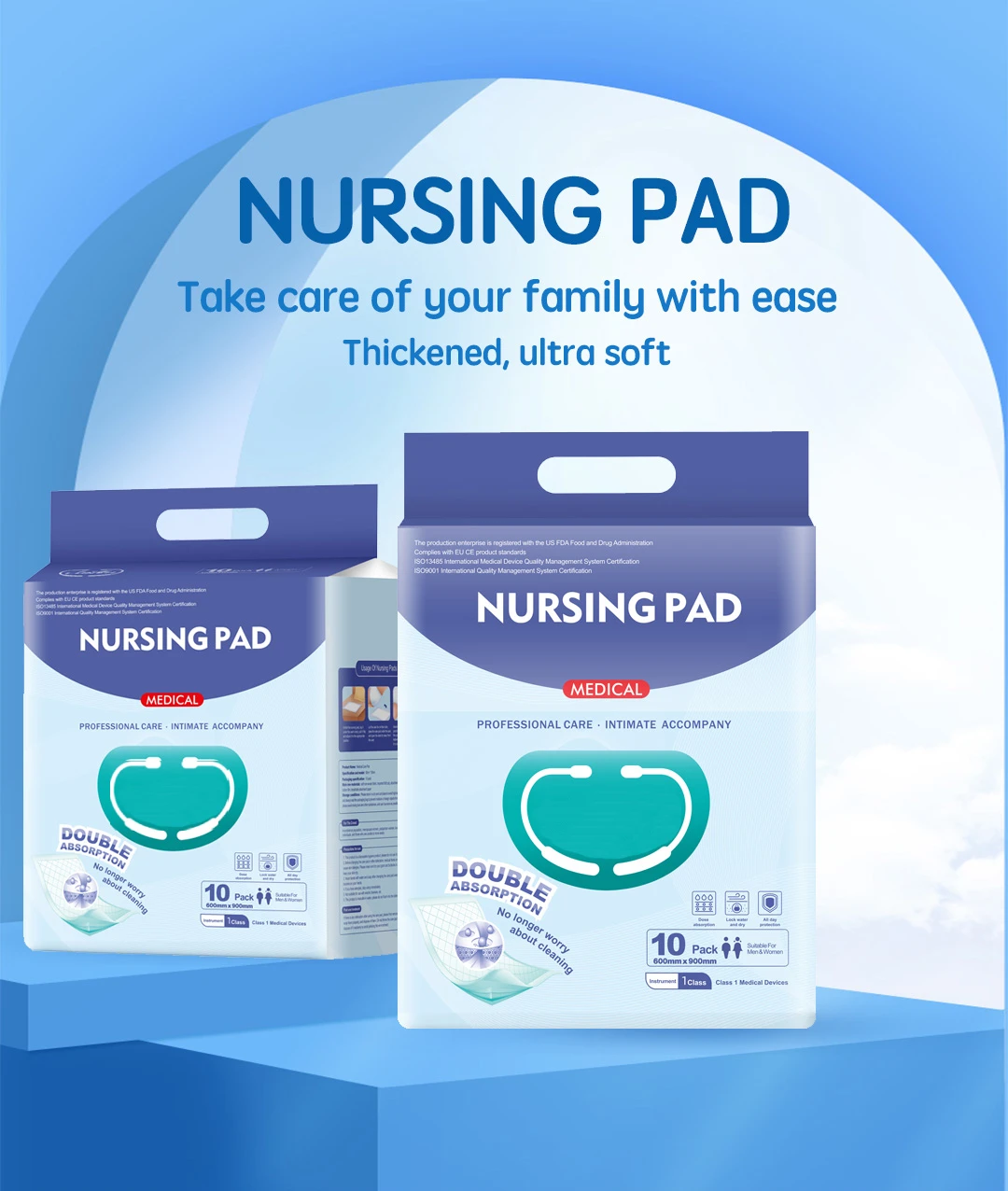 Oem Brand Adult Disposable Underpad Blue Or White Medical Underpad ...
